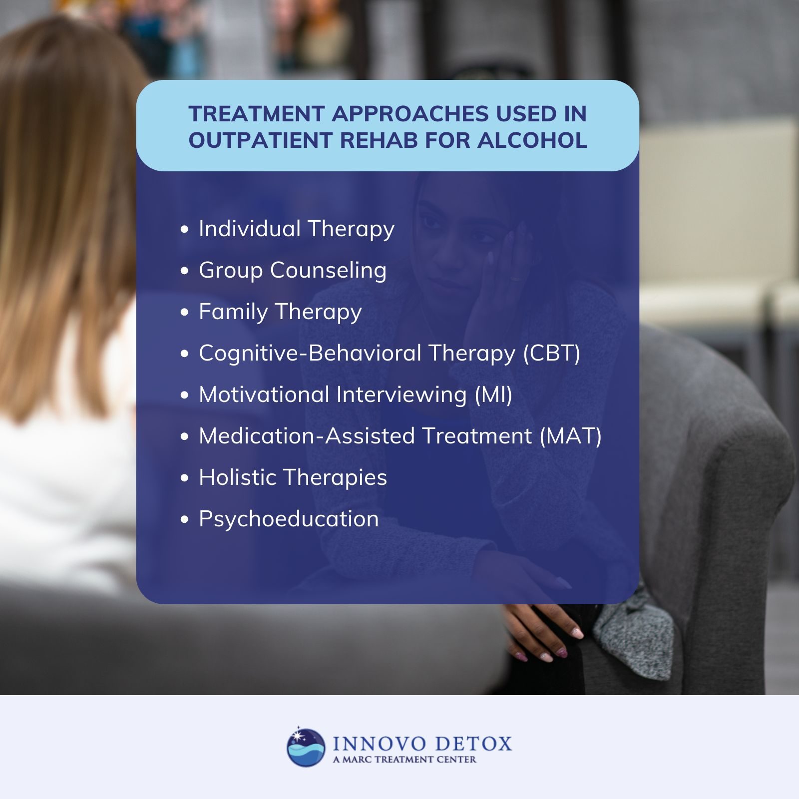 Outpatient Alcohol Rehab & Support | Innovo Detox Center