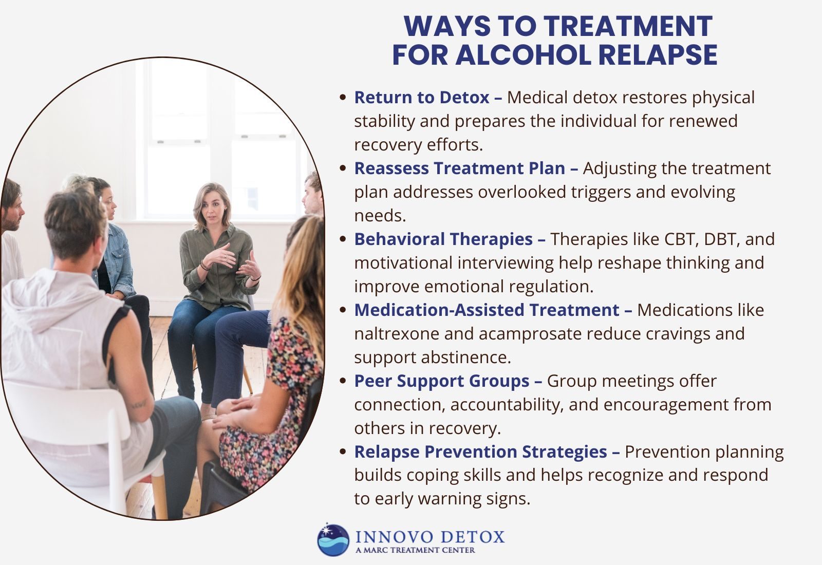 Alcohol Relapse: Definition, Stages, Causes, Signs, Treatment - Innovo Detox